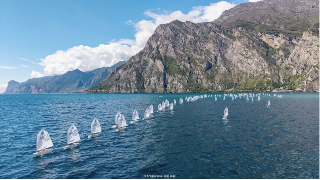 Finn & Alex Walker competing in the 43rd Easter Optimist Meeting on ...